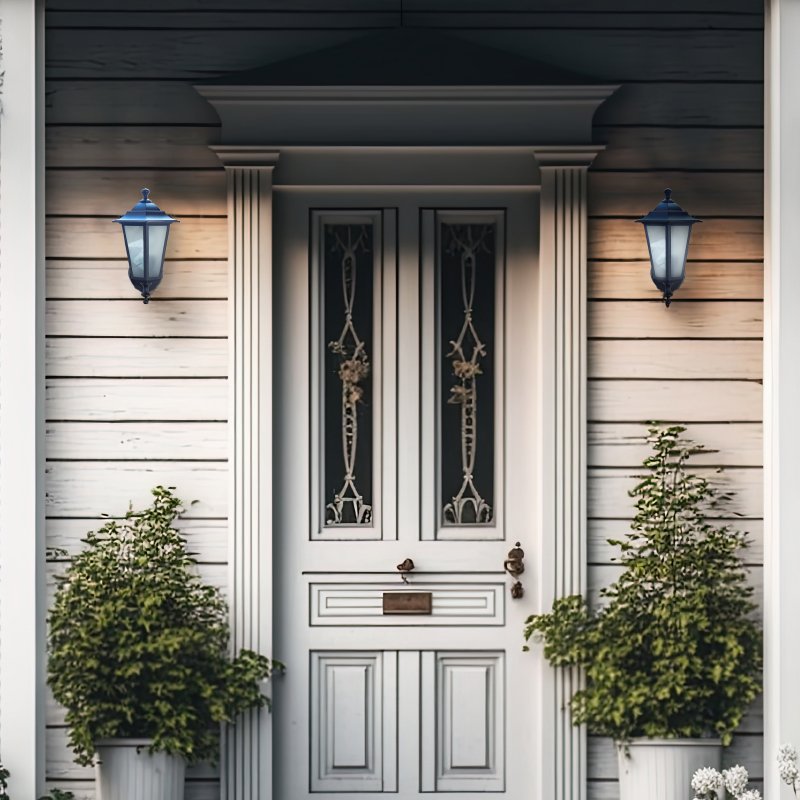 Abbey IP44 Black Up Coach Lantern Wall Light | Lightingplus - Lightingplus