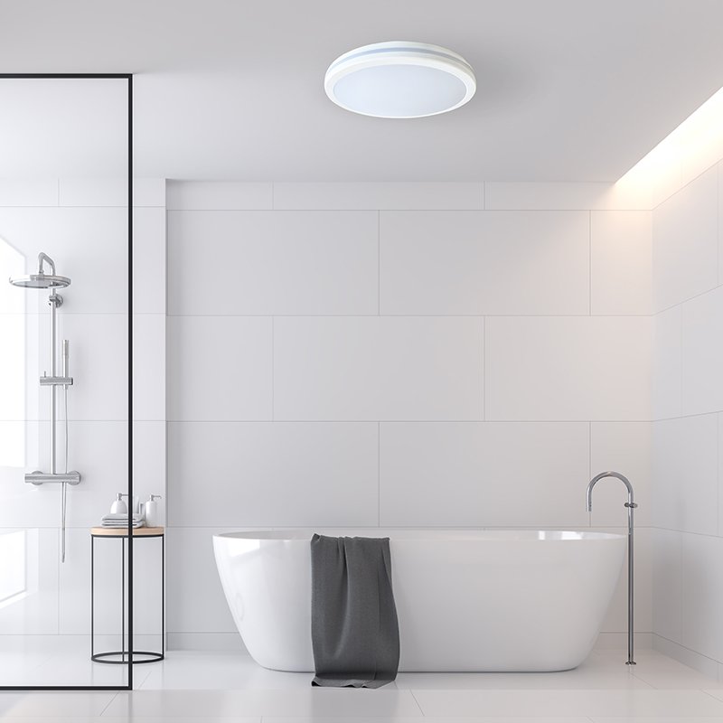 BOCO.40 WHITE 36W IP65 LED CEILING LIGHT(CCT) - Lightingplus