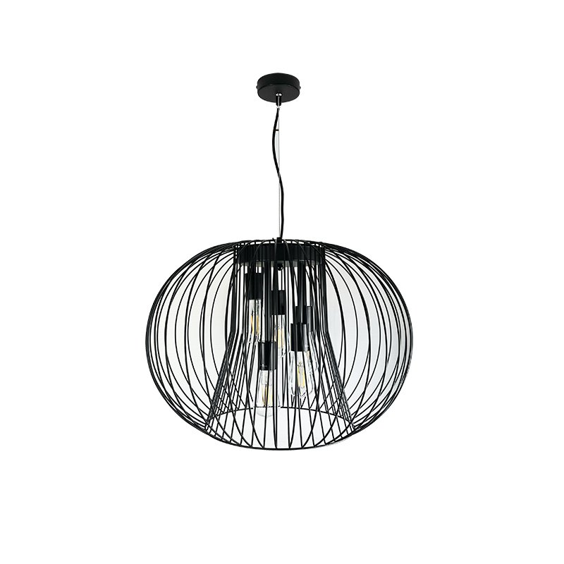 MALO.2 60CM MATT BLACK 5LT PENDANT - Lightingplus