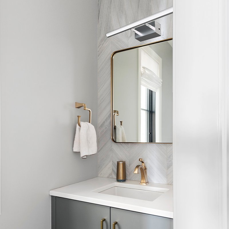 KARO.60 CCT CHROME 18W IP44 LED VANITY LIGHT - Lightingplus