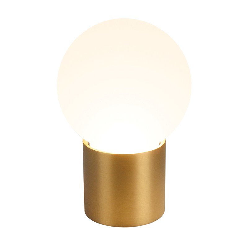 Vega G9 Triplex Glass Ball Brushed Brass Lightingplus