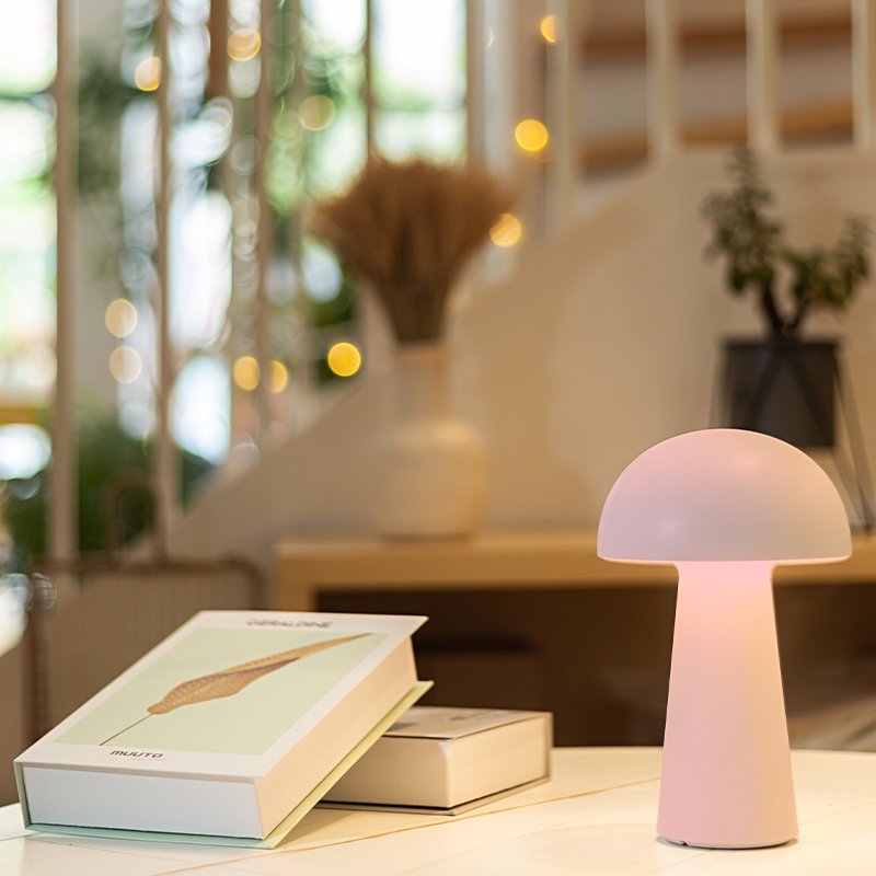 KINOKO PINK LED BATTERY TABLE LAMP(3000K) - Lightingplus