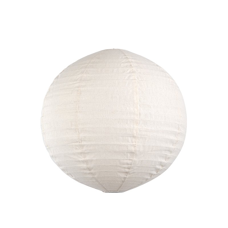 NARA.60 ROUND IVORY LINEN SHADE ONLY - Lightingplus