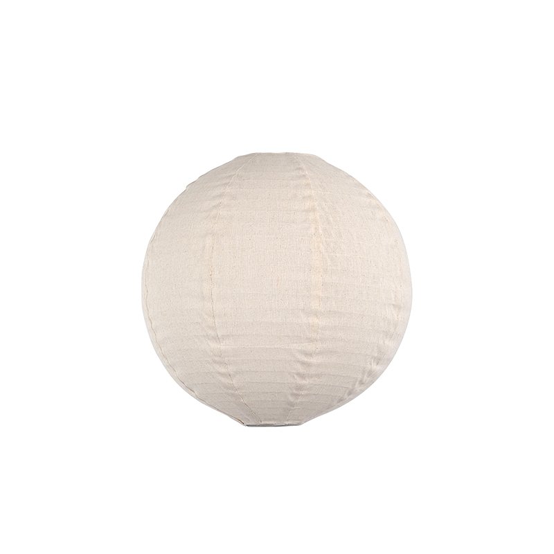 NARA.40 ROUND IVORY LINEN SHADE ONLY - Lightingplus