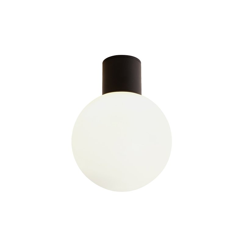 FERA.20 OPAL GLASS/SANDY BLACK IP65 CTC LIGHT - Lightingplus