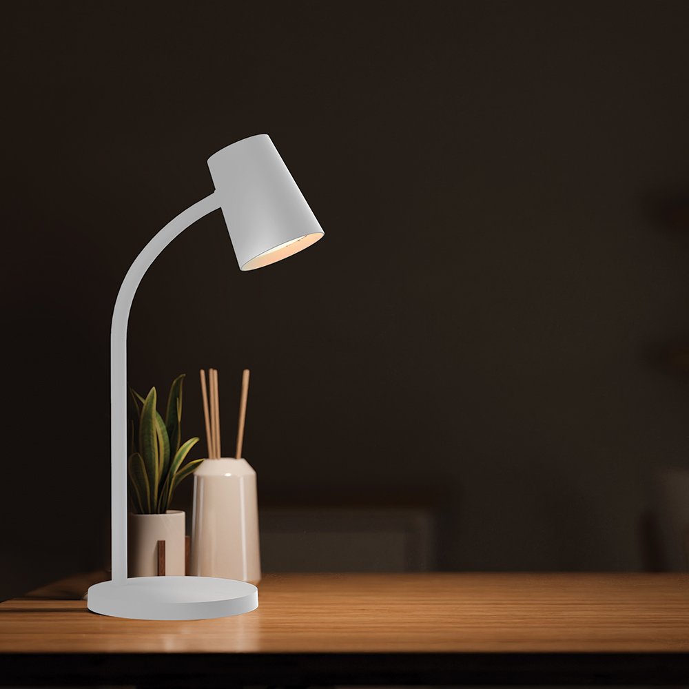 VIVA WHITE LED DESK LAMP (4000K) - Lightingplus