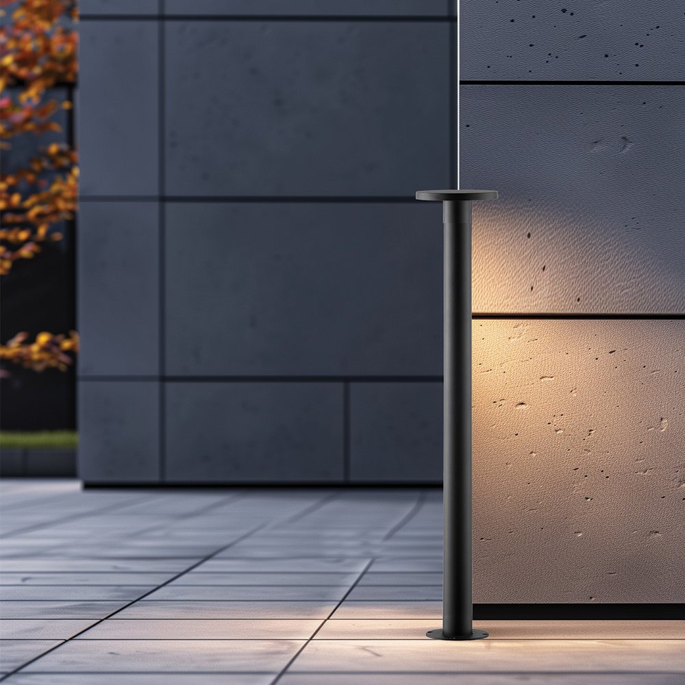 GATO.60 12W LED IP65 BLACK BOLLARD (CCT) - Lightingplus