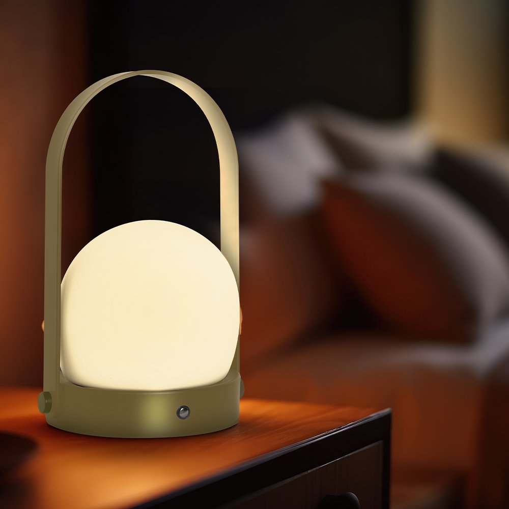 VALOA 2.5W CCT BR. BRASS/FROSTED GLASS BATTERY LAMP - Lightingplus