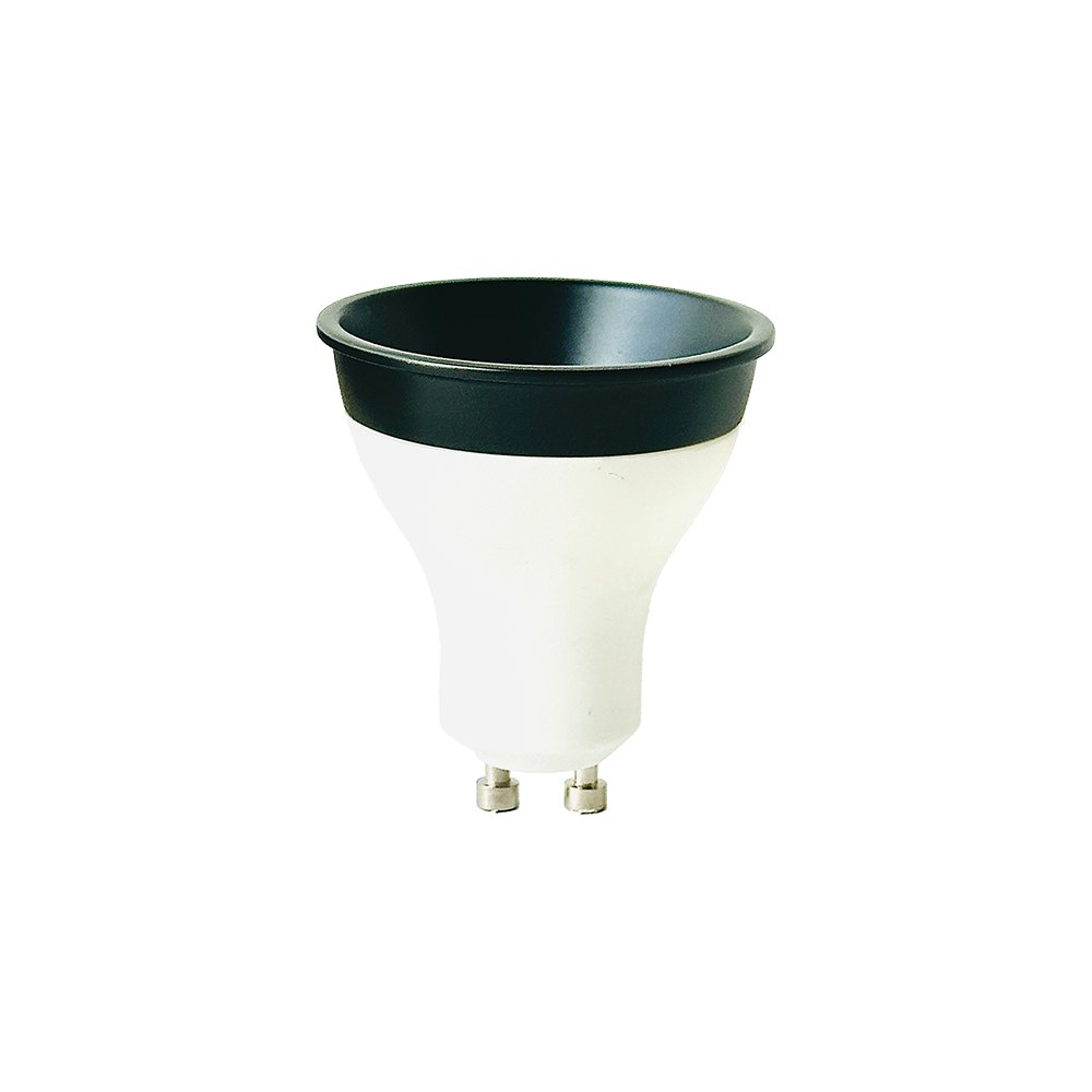 LED DEEP DECO 4.9W GU10 BLACK LAMP (3000K) - Lightingplus