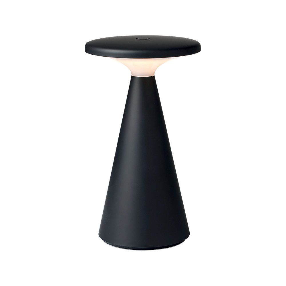 OTIS BLACK LED BATTERY TABLE LAMP (3000K) - Lightingplus