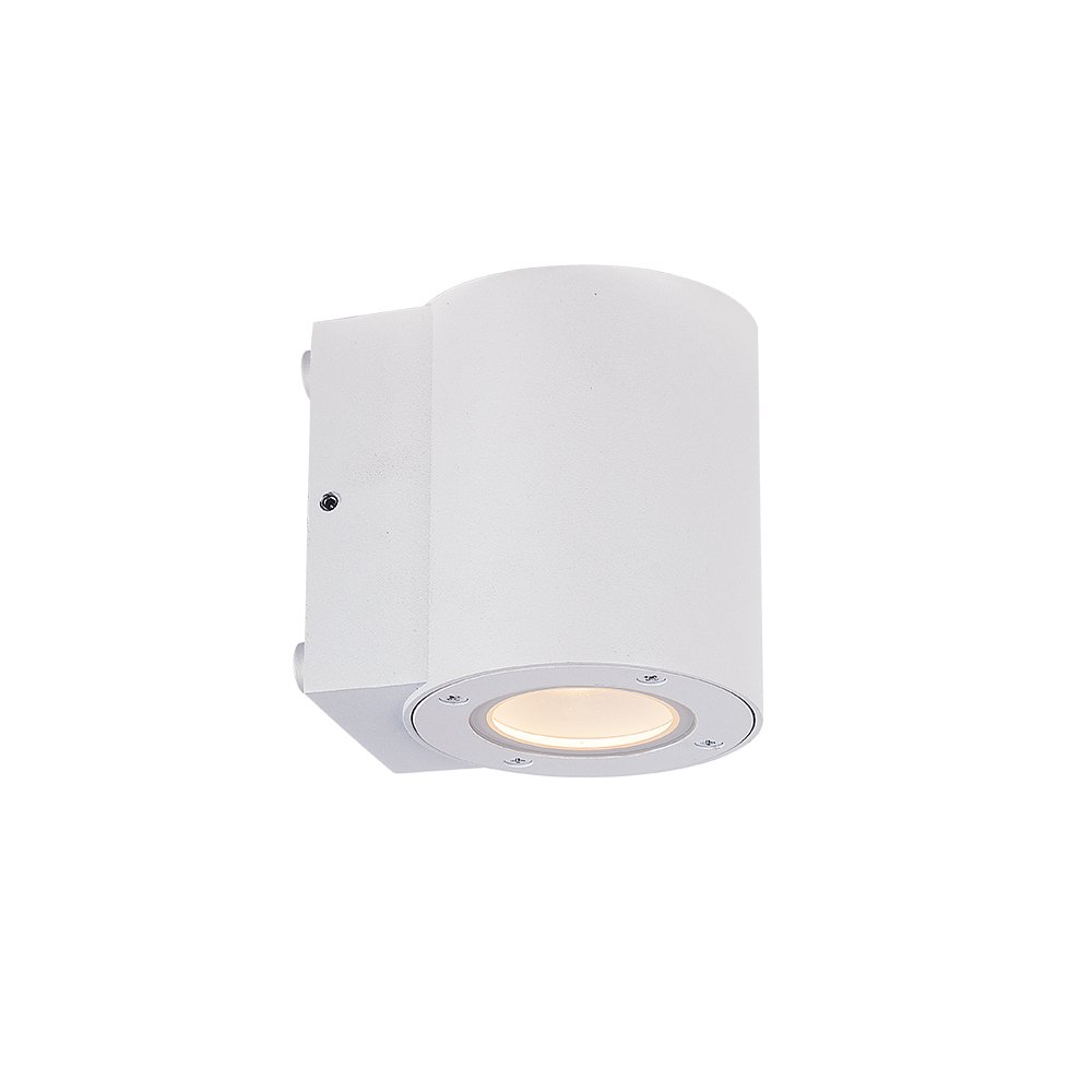 ELGIN WHITE 15W LED IP65 EXTERIOR WALL LIGHT (CCT) - Lightingplus