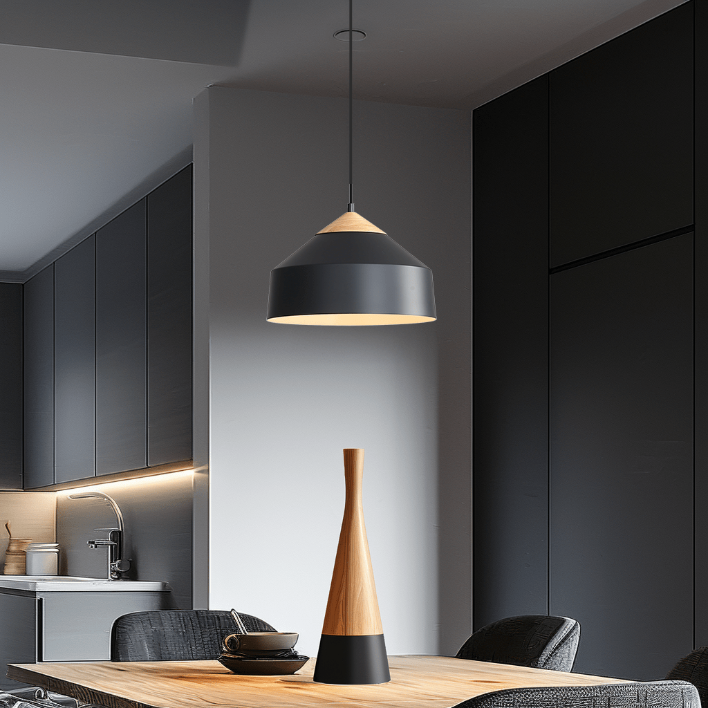 TORBEN.30 M/BLACK 1LT PENDANT - Lightingplus