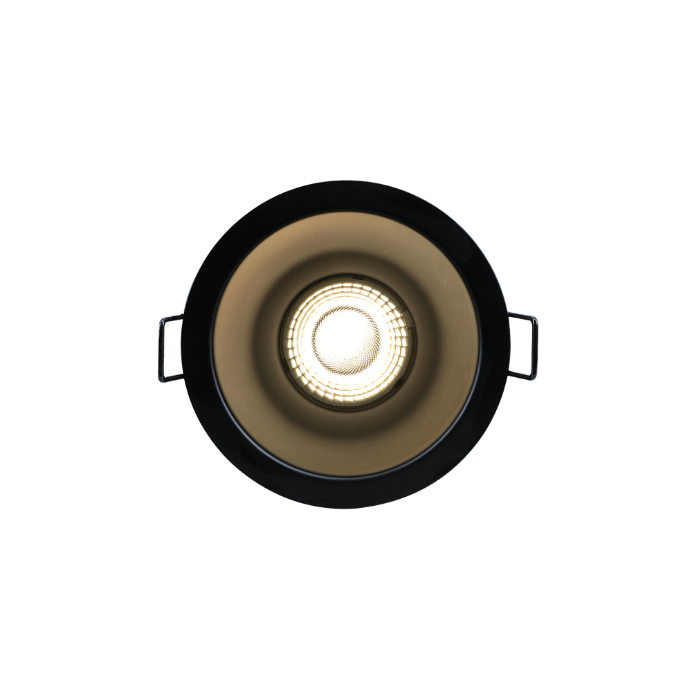 Rome LED Downlight - 6.3W 3000K IP44 Black | Lightingplus - Lightingplus