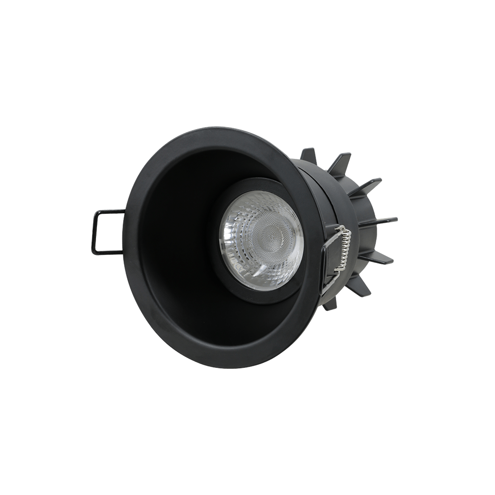 Rome LED Downlight - 6.3W 3000K IP44 Black | Lightingplus - Lightingplus