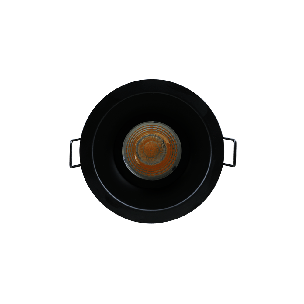 Rome LED Downlight - 6.3W 3000K IP44 Black | Lightingplus - Lightingplus