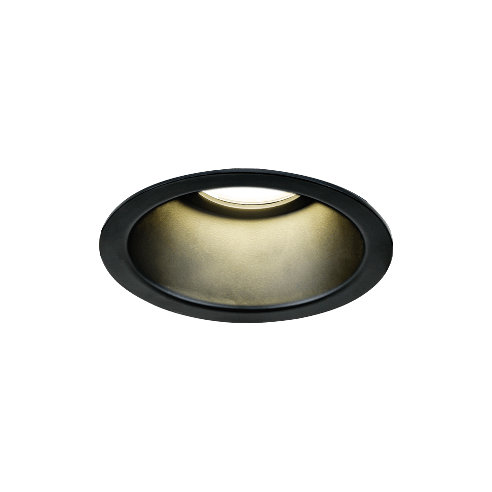 Rome LED Downlight - 8.1W 3000K IP44 Black | Lightingplus - Lightingplus