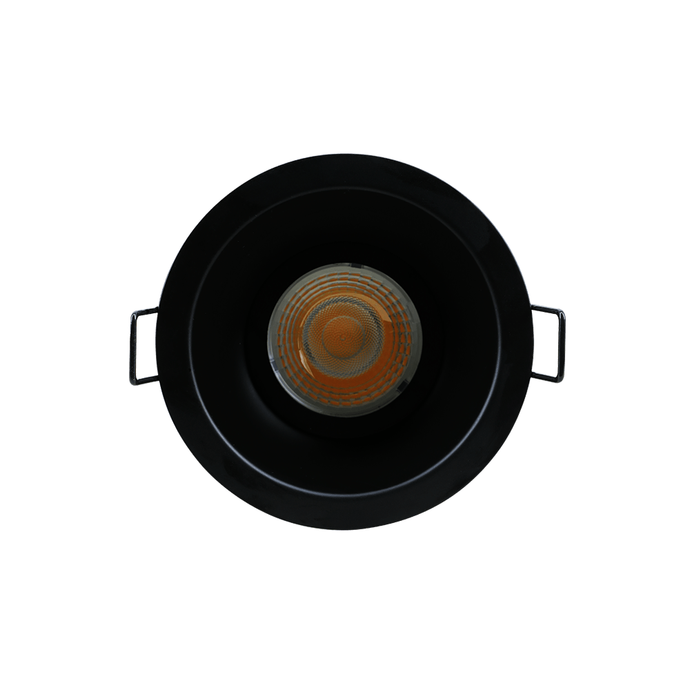 Rome LED Downlight - 8.1W 3000K IP44 Black | Lightingplus - Lightingplus