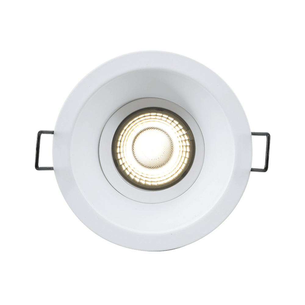 Rome LED Downlight - 10.8W 2700K IP44 White | Lightingplus - Lightingplus