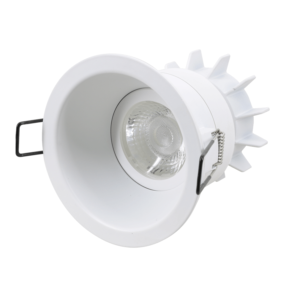 Rome LED Downlight - 10.8W 2700K IP44 White | Lightingplus - Lightingplus