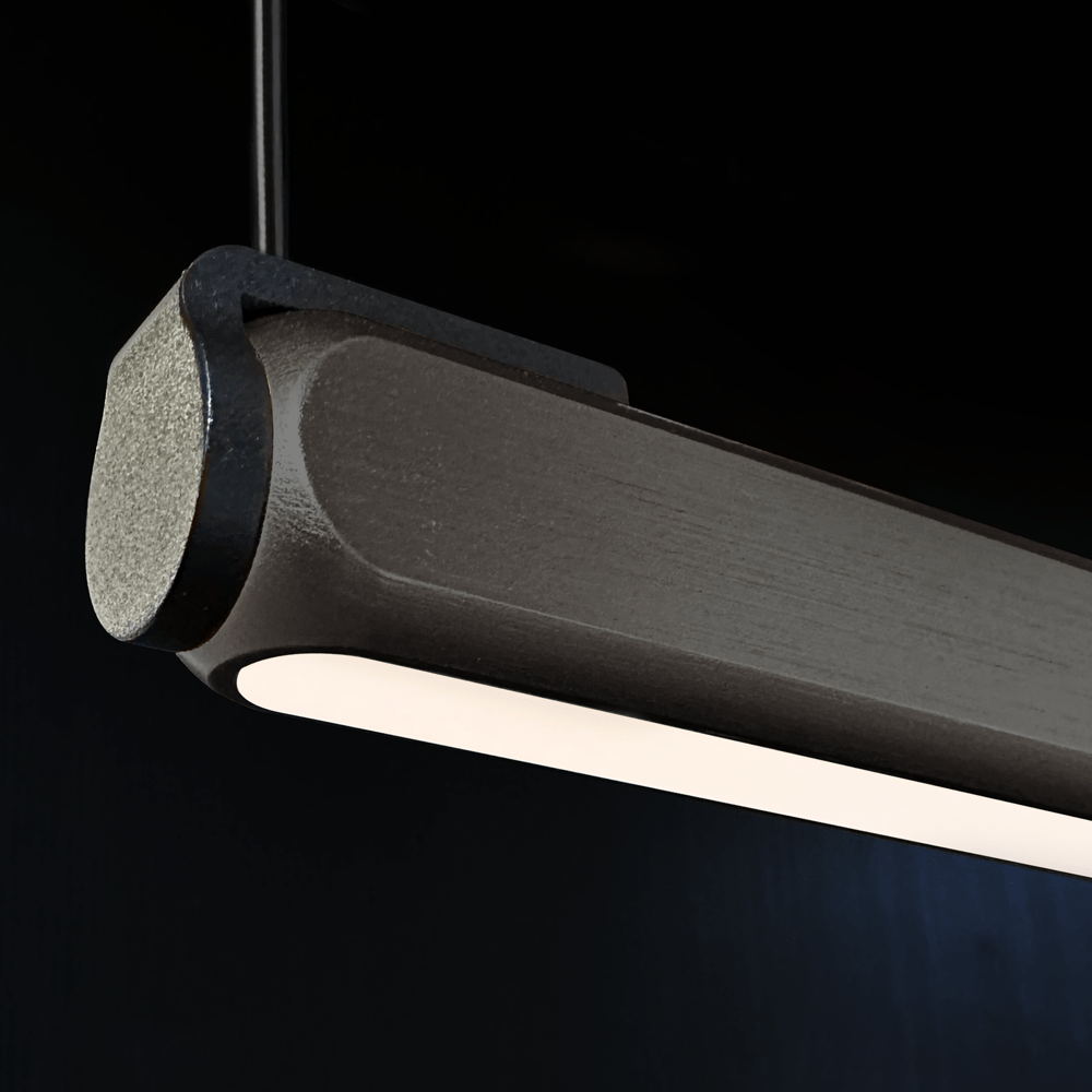 HUE.150 BRUSHED BRONZE 36W LED LINEAR PENDANT (3000K) - Lightingplus