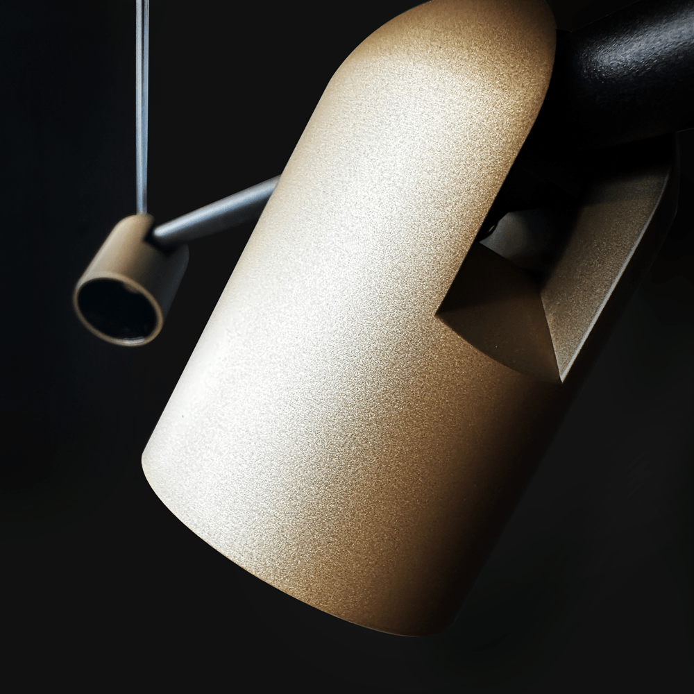 BLINK.150 SILVER COFFEE/MATT BLACK 28W LED PENDANT (3000K) - Lightingplus