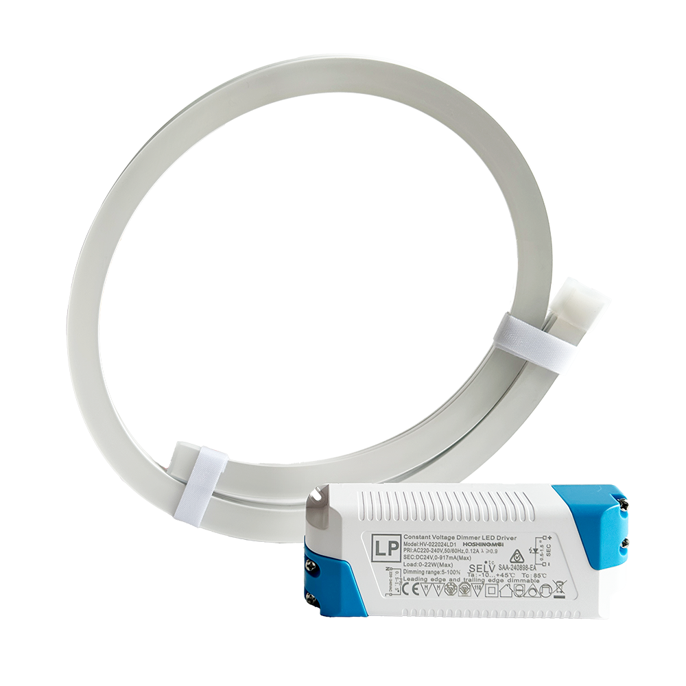 @EDGE NEON 2000MM LED STRIP 24V 8W 3000K IP65 120LED C/W DIMM DRIVER ...