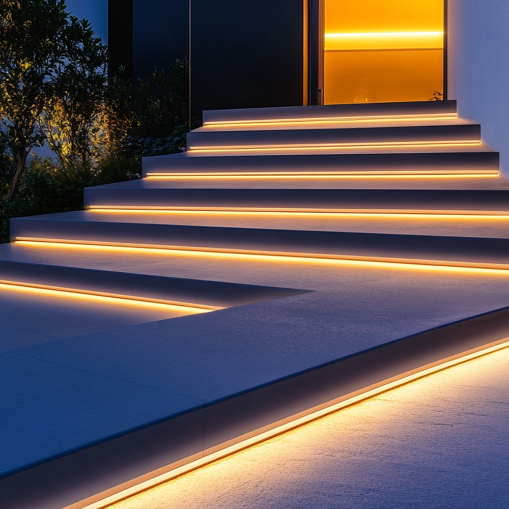 @EDGE NEON 3000MM LED STRIP 24V 8W 3000K IP65 120LED C/W DIMM DRIVER ...