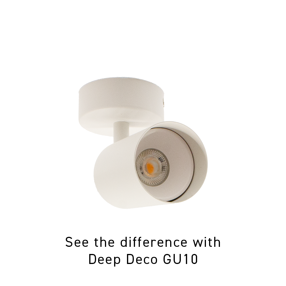 LED DEEP DECO 4.9W GU10 WHITE LAMP (3000K) - Lightingplus