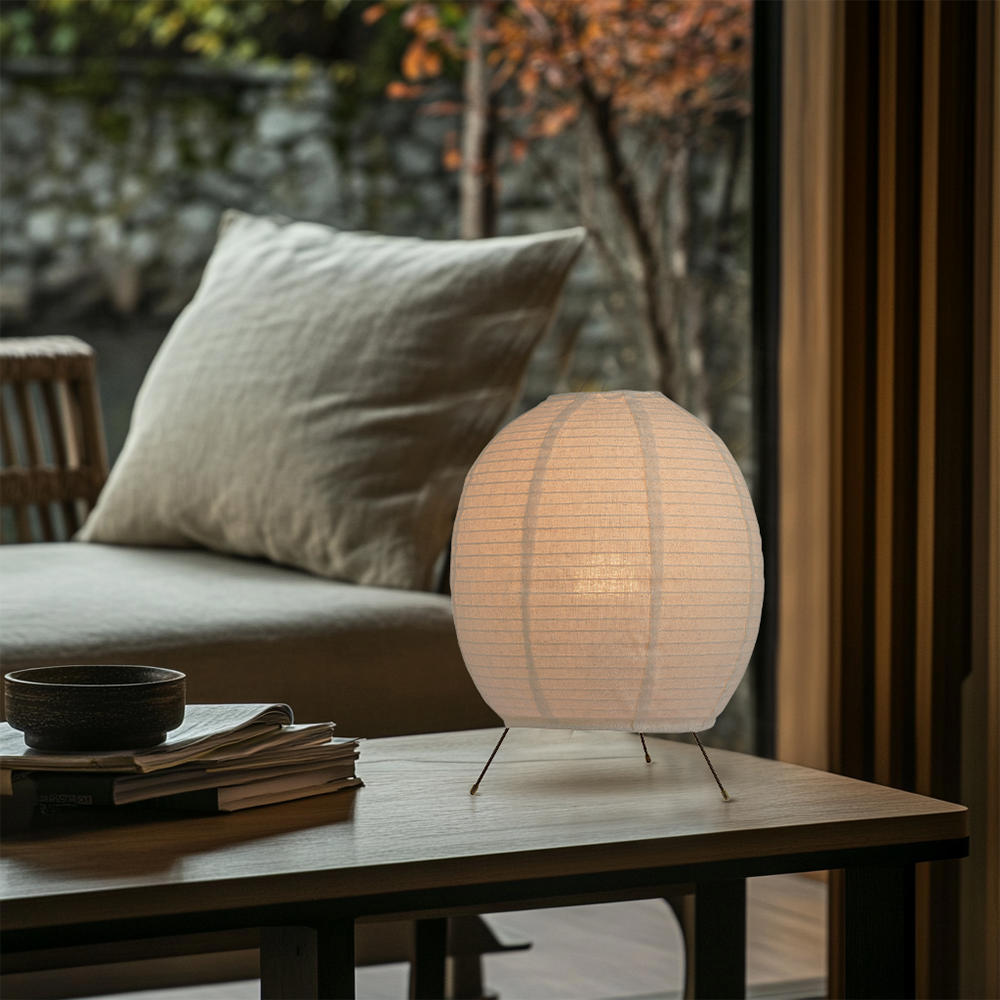 NARA.30 IVORY LINEN TABLE LAMP - Lightingplus