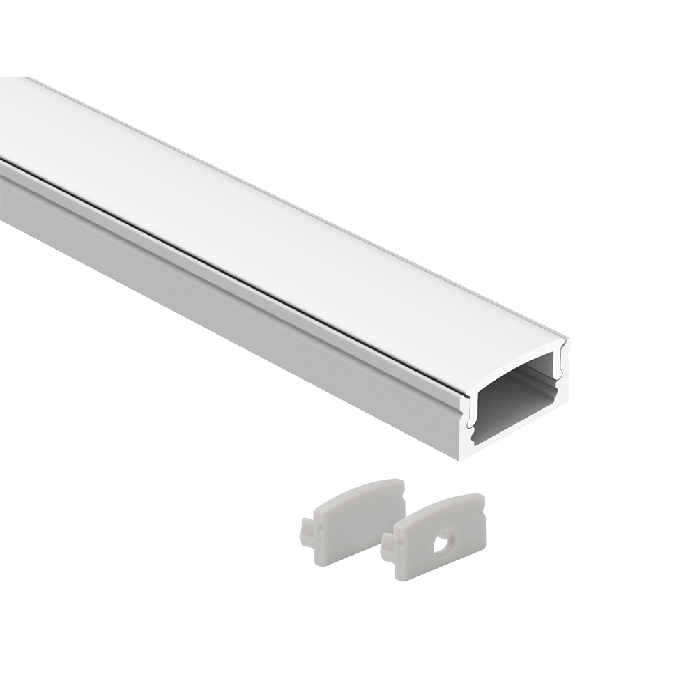 EDGE 9X17 LED ALUMINIUM CHANNEL 2000MM SURFACE (K17) - Lightingplus