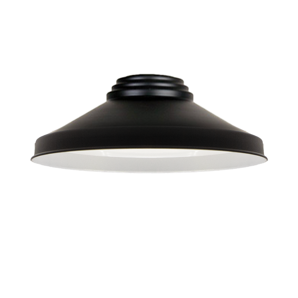 LOWELL.46 MATT BLACK METAL SHADE - Lightingplus