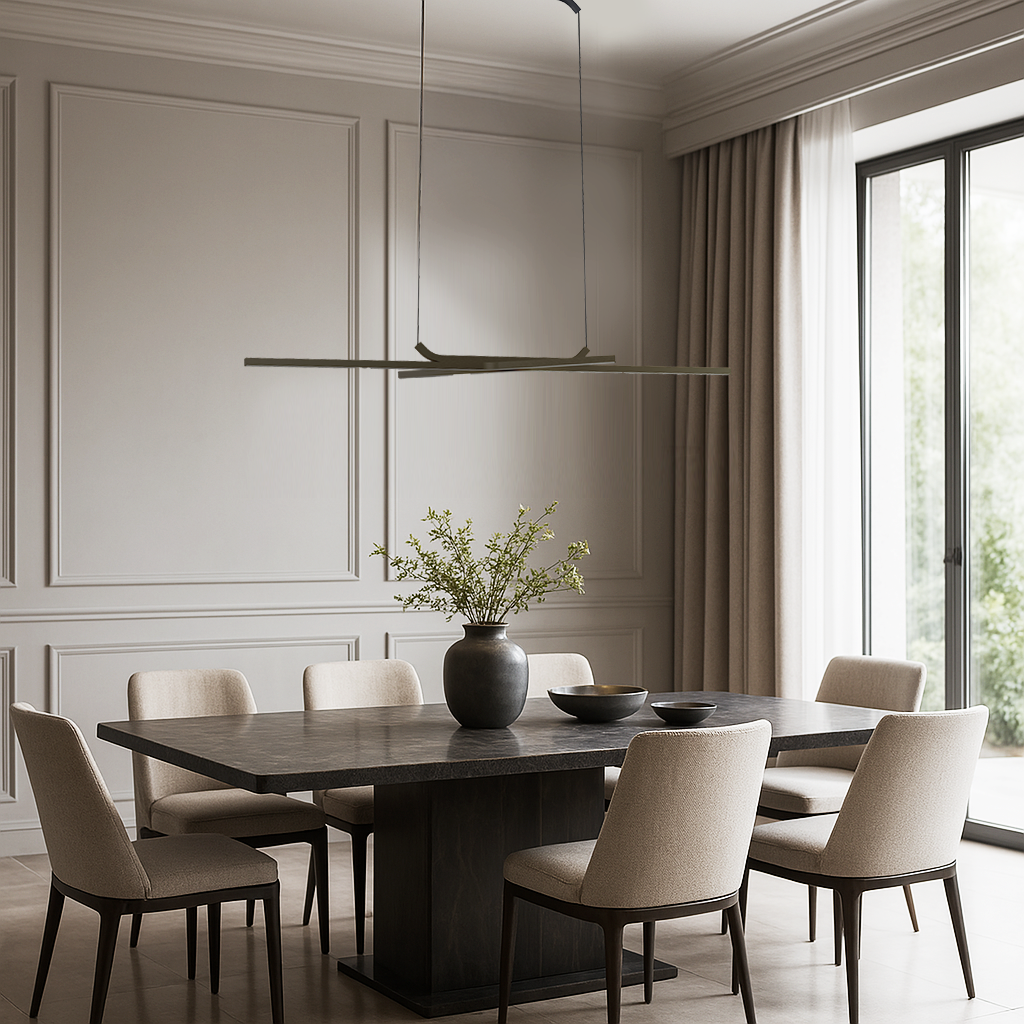 NEXUS.120 BRUSHED BRONZE 43W LED PENDANT (3000K) - Lightingplus