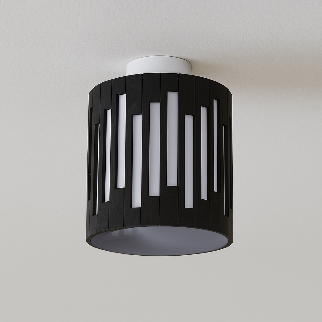 RAVEN.20 BLACK TIMBER SHADE ONLY - Lightingplus