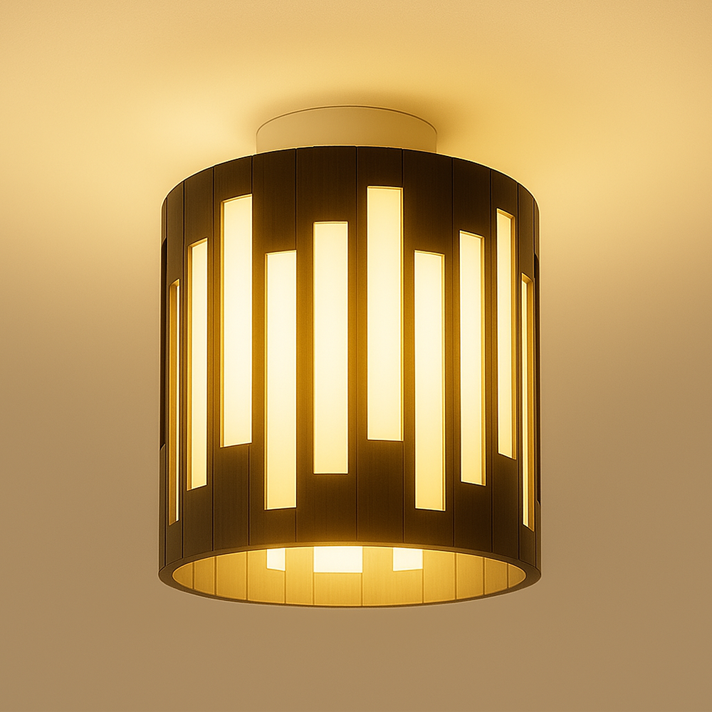 RAVEN.20 BLACK TIMBER SHADE ONLY - Lightingplus