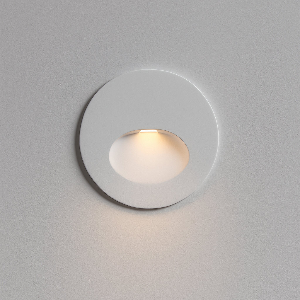 CAMINO WHITE LED 3W IP65 REC. WALL LIGHT (3000K) - Lightingplus