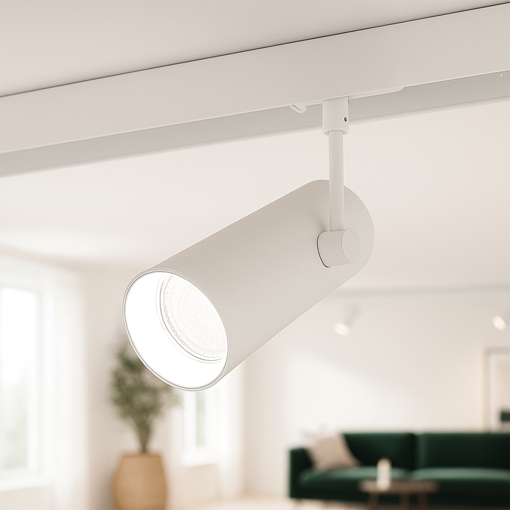RAIL 2M SINGLE CIRCUIT WHITE TRACK - Lightingplus