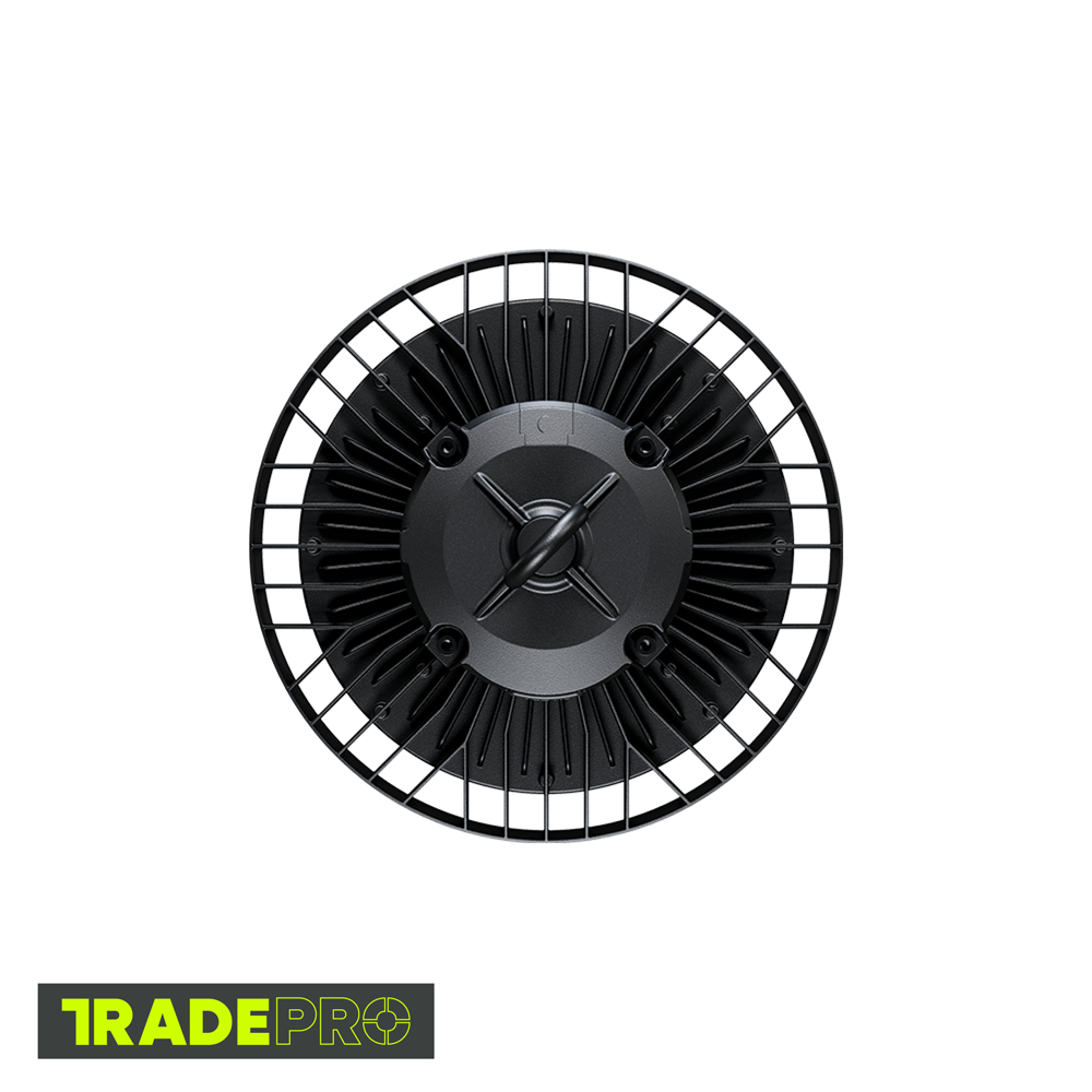 SUMMIT 90-120-150W LED BLACK HIBAY C/W FLEX/PLUG (CCT) - Lightingplus