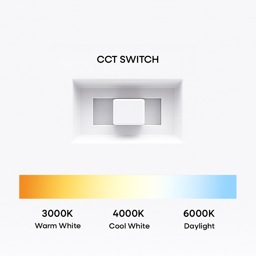 VISTA.2 WHITE 18W 900MM LED IP44 WALL LIGHT (CCT) - Lightingplus