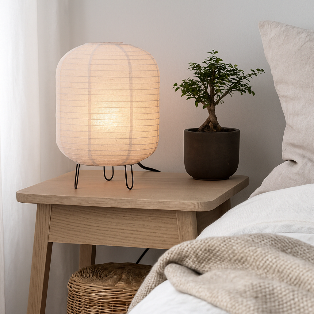 NARA.25 IVORY LINEN TABLE LAMP - Lightingplus