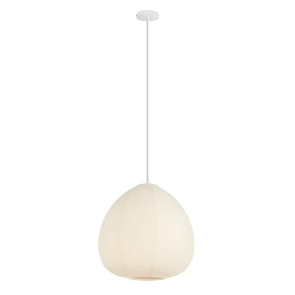 NARA.50 DEWDROP IVORY LINEN SHADE ONLY - Lightingplus