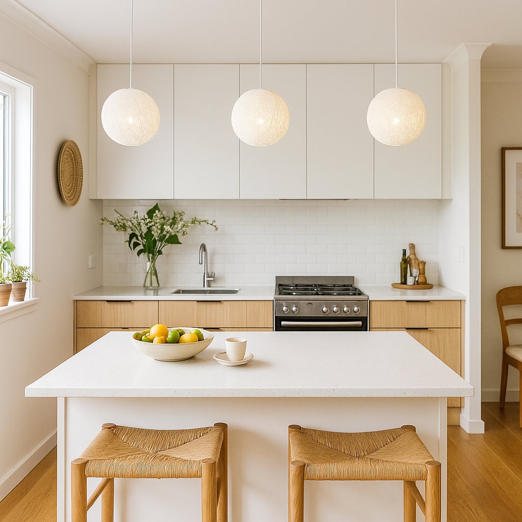 KONO.30 WHITE PAPER ROPE PENDANT - Lightingplus