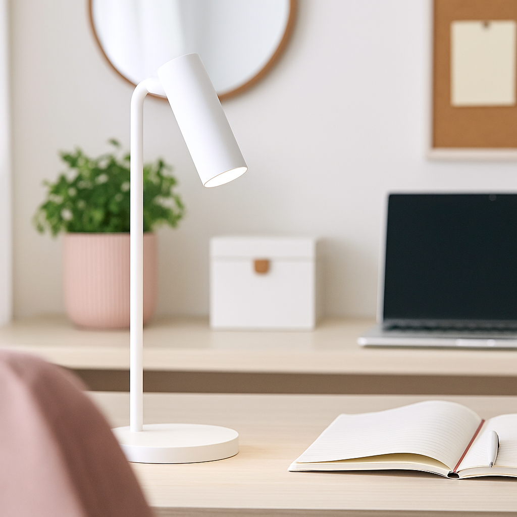 PAGE 4.5W WHITE LED DESK LAMP (4000K) - Lightingplus