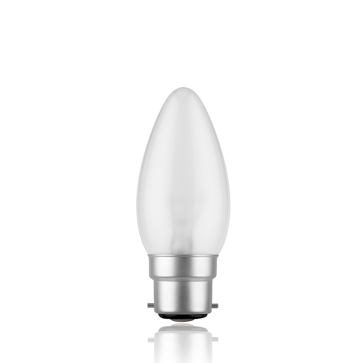 40W BC PEARL PLAIN CANDLE LAMP - Lightingplus