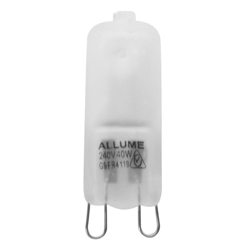 ALLUME 240V 40W G9(FROST)HAL.LAMP - Lightingplus