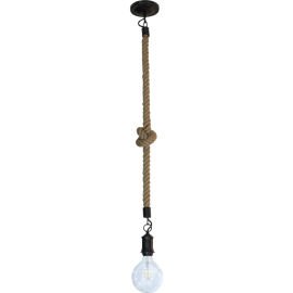 ROPE SUSPENSION 60W E27 BLACK - Lightingplus