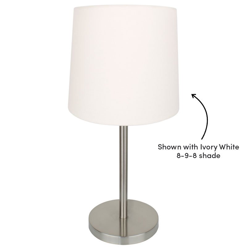 SPOKE 35 BR.CHROME TABLE LAMP BASE - Lightingplus