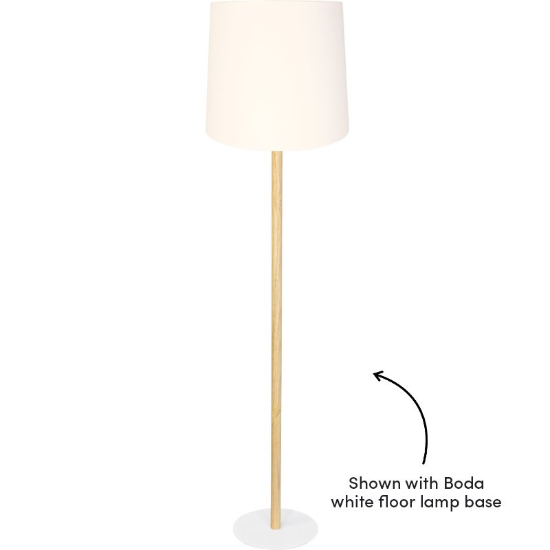 12-14-12 BODA IVORY LINEN FABRIC SHADE - Lightingplus