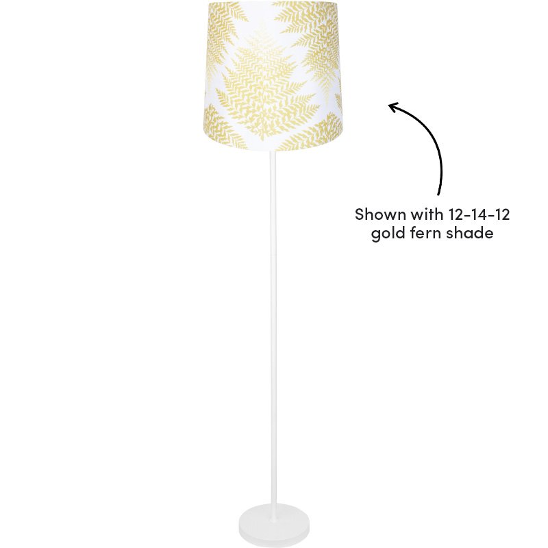 SPOKE MATT WHITE FLOOR LAMP BASE ONLY - Lightingplus