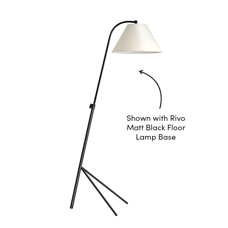 RIVO 6*16*10 IVORY LINEN FABRIC SHADE(E27) - Lightingplus