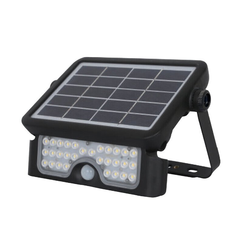 SOLEN.LD-SFL 5w BLACK SOLAR LT(4000) - Lightingplus